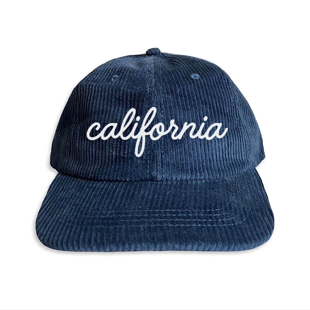 California Cursive Corduroy Cap – Frankie Jean