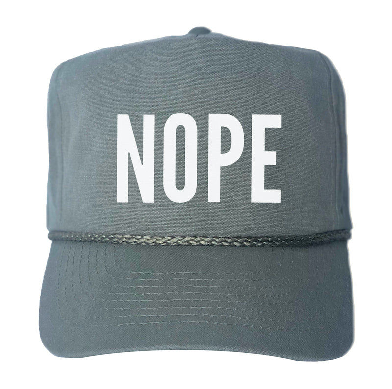 NOPE (2 Inch) Canvas Trucker Hat – Frankie Jean